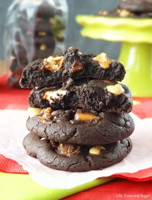 Snickers Chocolate Cookies | Peanut Butter Chocolate Cookies Recipe