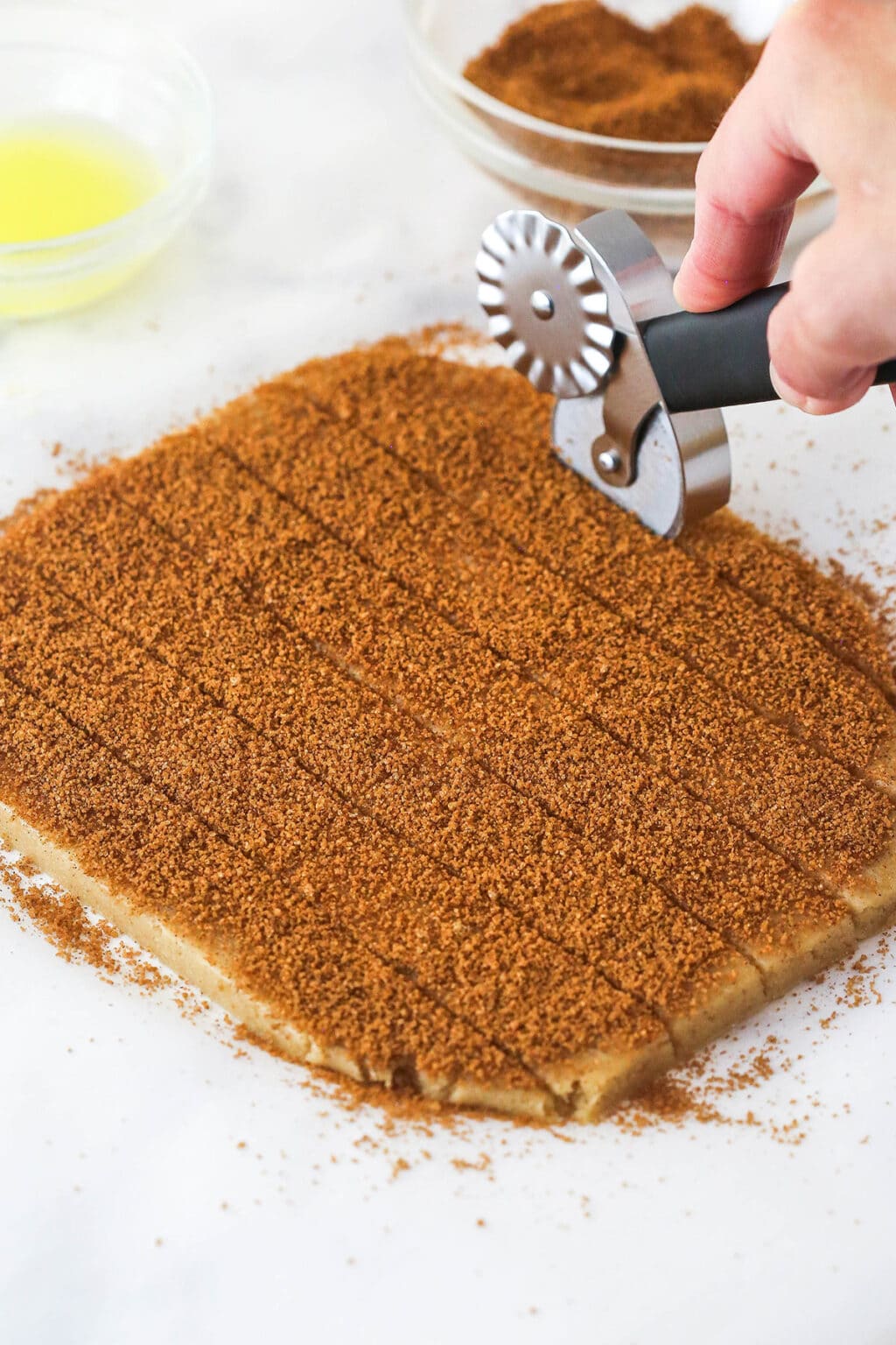 Cinnamon Roll Cookie Cake | Life Love and Sugar
