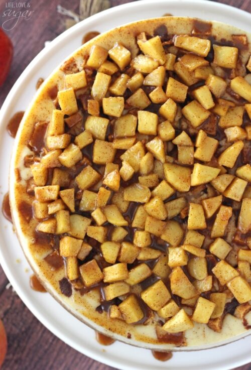 Apple Cinnamon Cheesecake | The Best Apple Cake Recipe