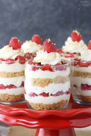 Raspberry Amaretto Cheesecake Trifles | Delicious Trifle Recipe