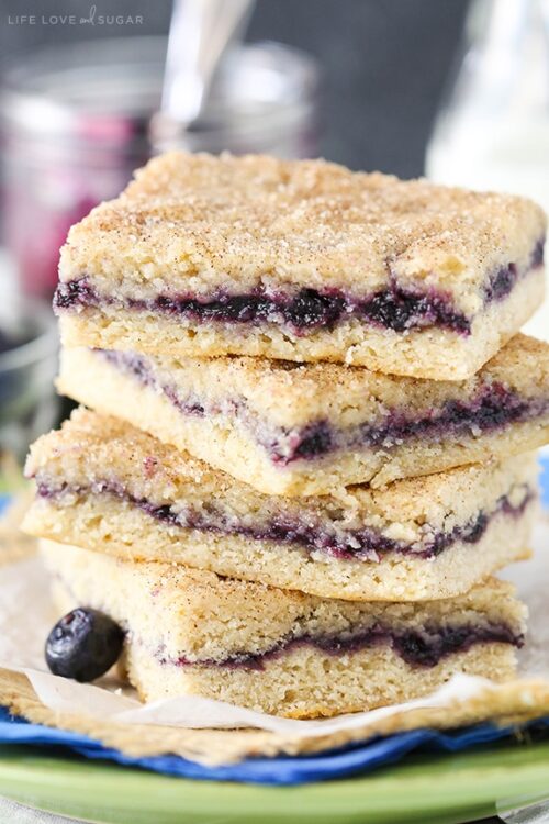 Blueberry Jam Cake Bars Recipe | Easy Breakfast or Dessert Bars