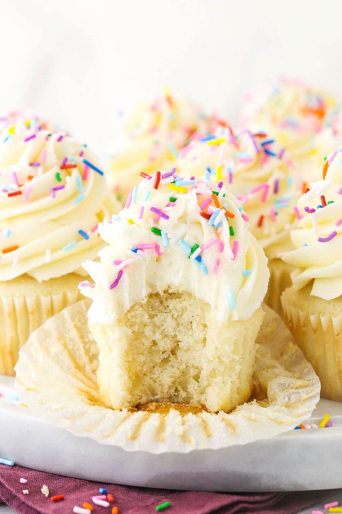 Classic Vanilla Cupcakes Recipe | Easy Vanilla Cupcake + Frosting Recipe