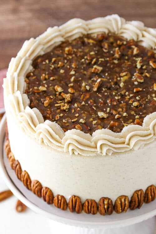 Pecan Pie Layer Cake | Amazing Thanksgiving Dessert Idea