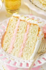 Decadent Strawberry Champagne Layer Cake | Life Love & Sugar