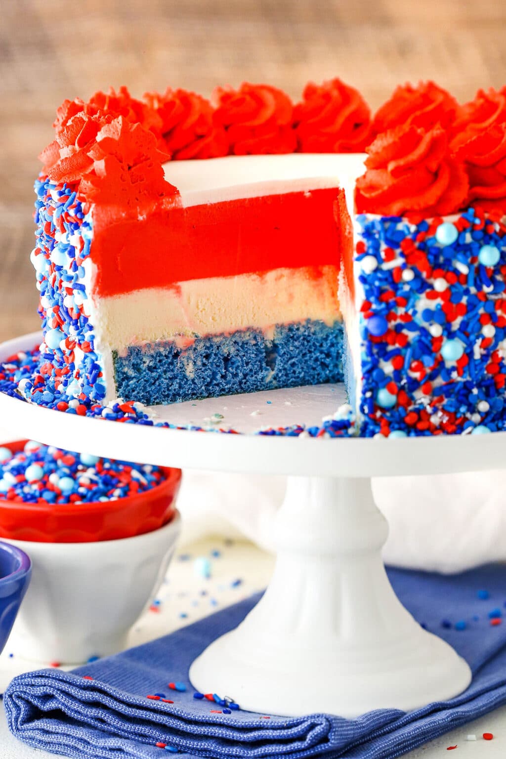 Red White & Blue Cake | Life, Love and Sugar