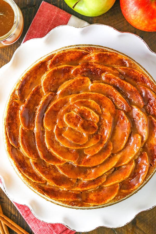 Caramel Apple Cheesecake Recipe | Thanksgiving Dessert