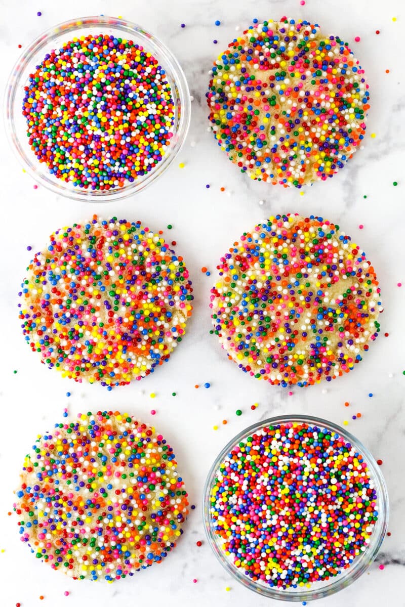 Sprinkle Sugar Cookies | Soft and Chewy Sugar Cookies Recipe