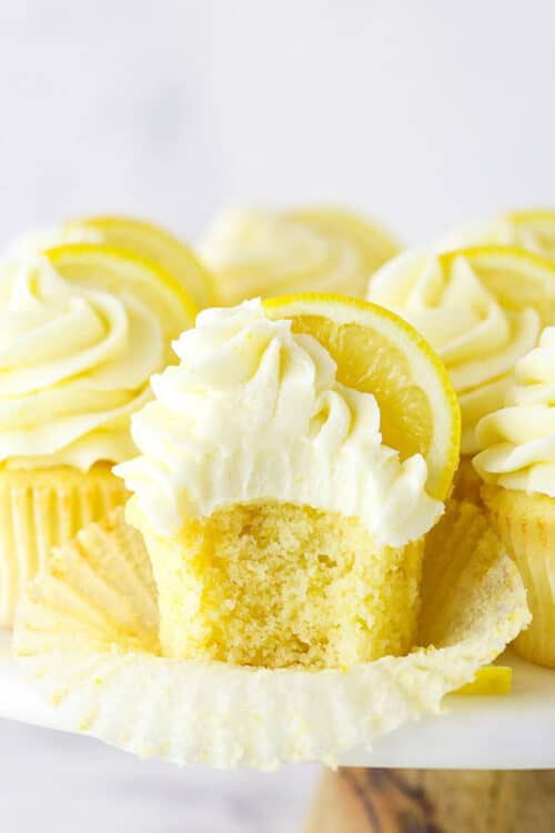Easy Lemon Cupcakes with Lemon Buttercream | Life Love & Sugar