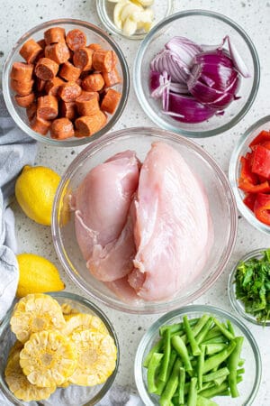 Chicken and Sausage Foil Packets - Life Love and Sugar