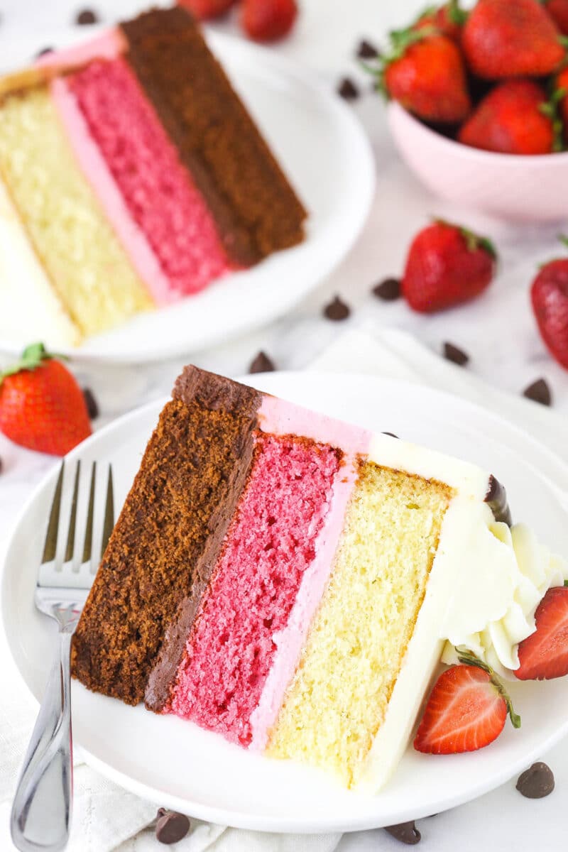 The Ultimate Neapolitan Cake Recipe | Life Love & Sugar