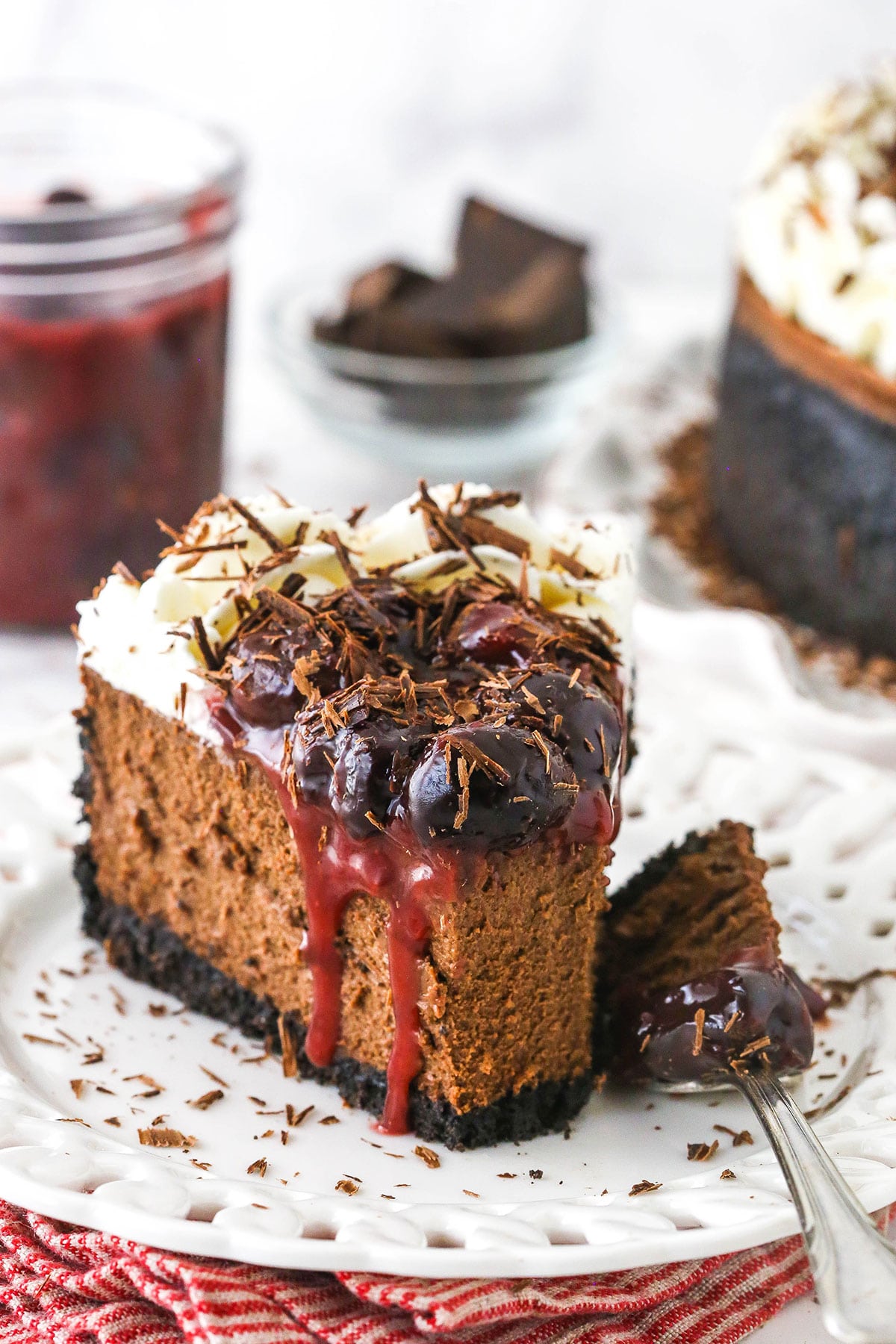 Black Forest Cheesecake - Life Love and Sugar