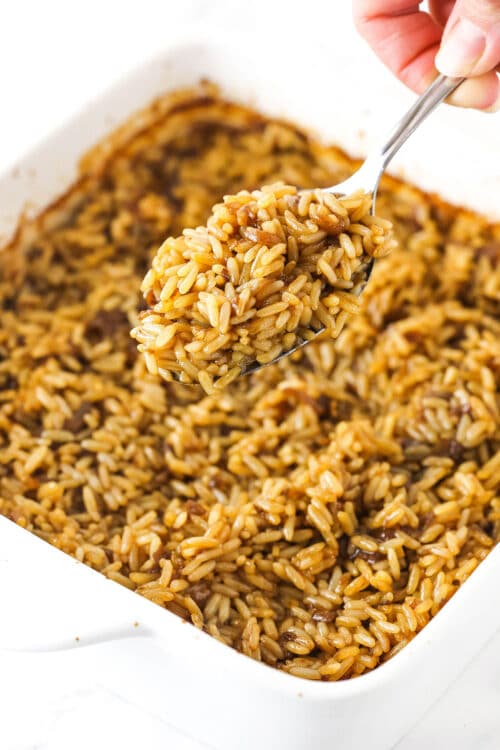 Super Easy Oven-Baked Butter Rice | Life Love & Sugar