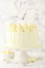 Luxurious White Chocolate Layer Cake | Life Love & Sugar