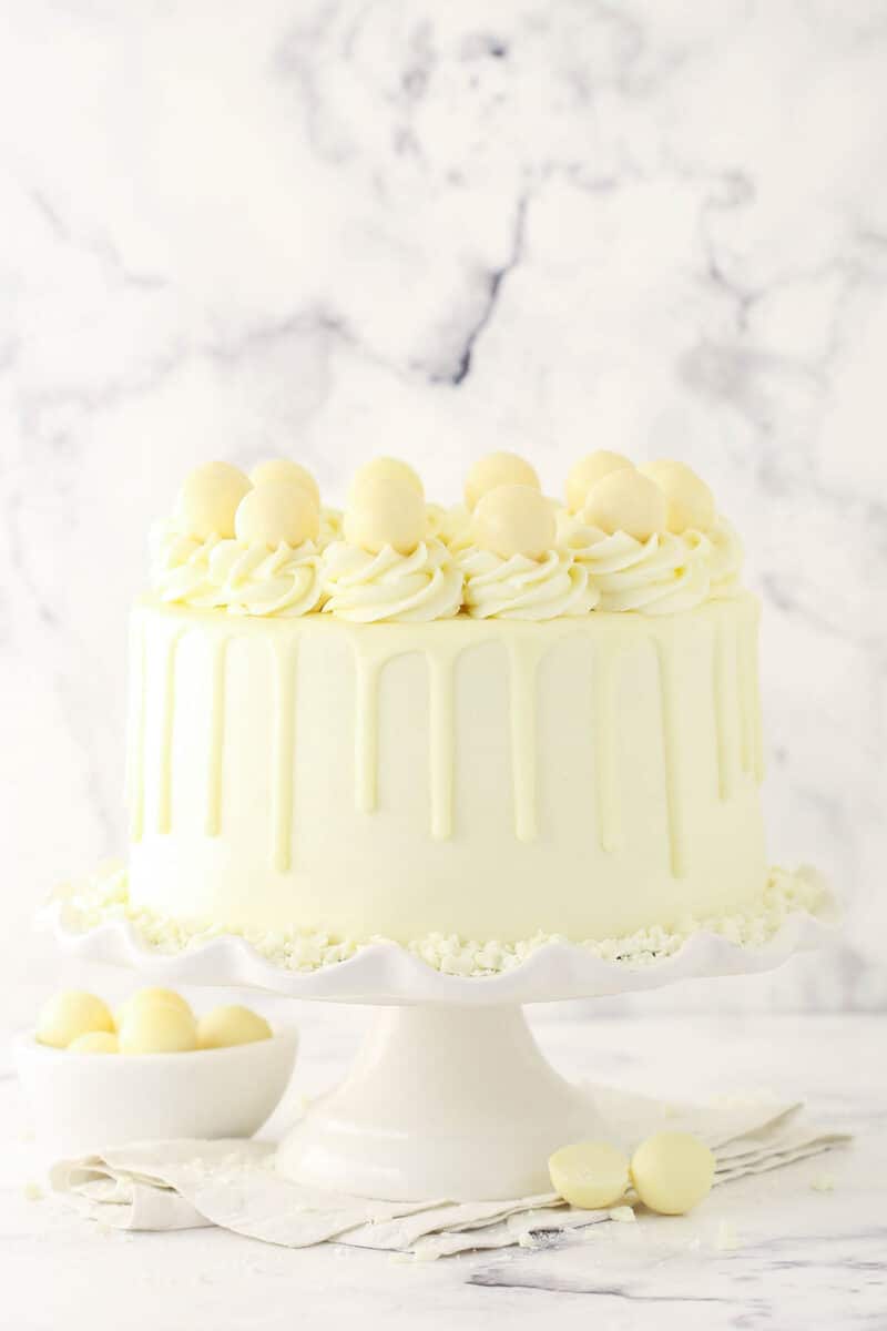 Luxurious White Chocolate Layer Cake | Life Love & Sugar