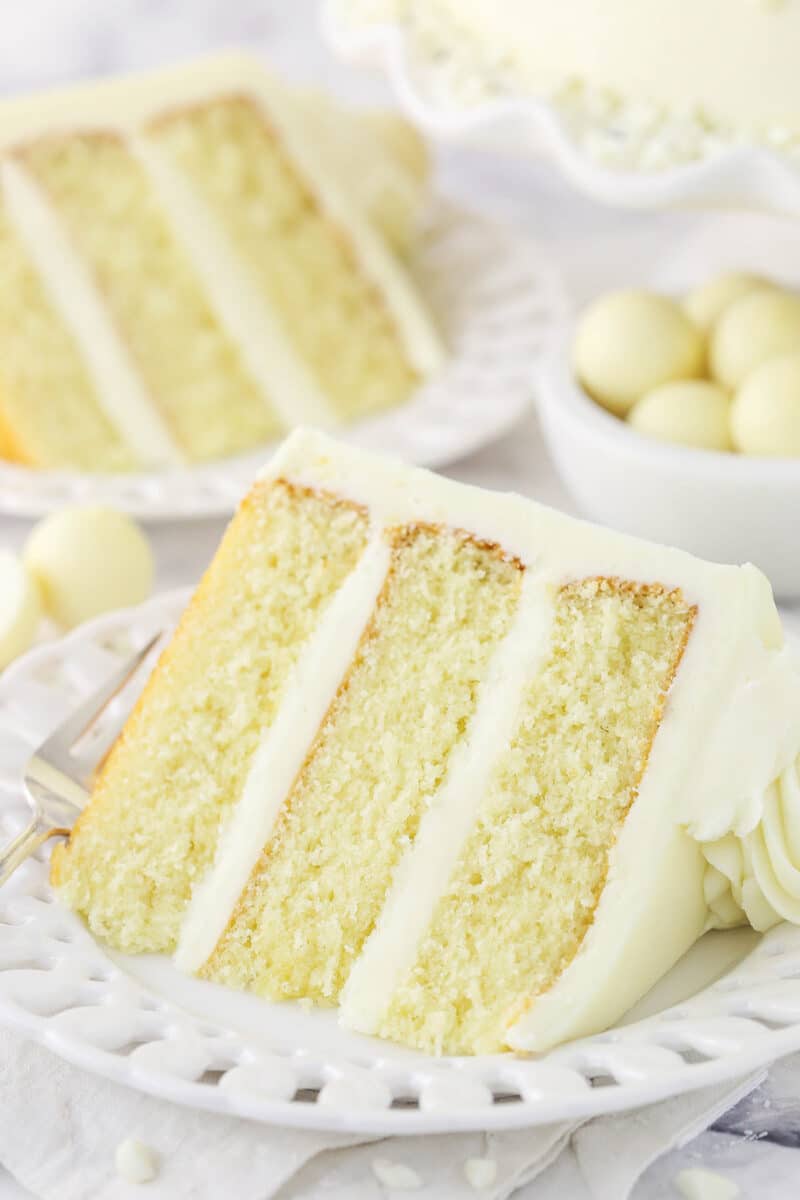 Luxurious White Chocolate Layer Cake | Life Love & Sugar