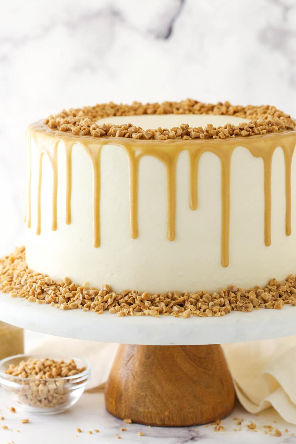 Toffee Crunch Layer Cake - Life Love and Sugar
