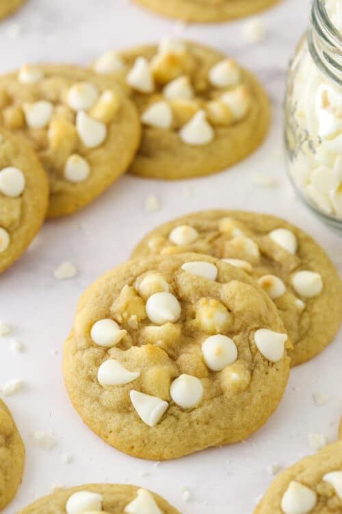 White Chocolate Chip Cookies - Life, Love and Sugar