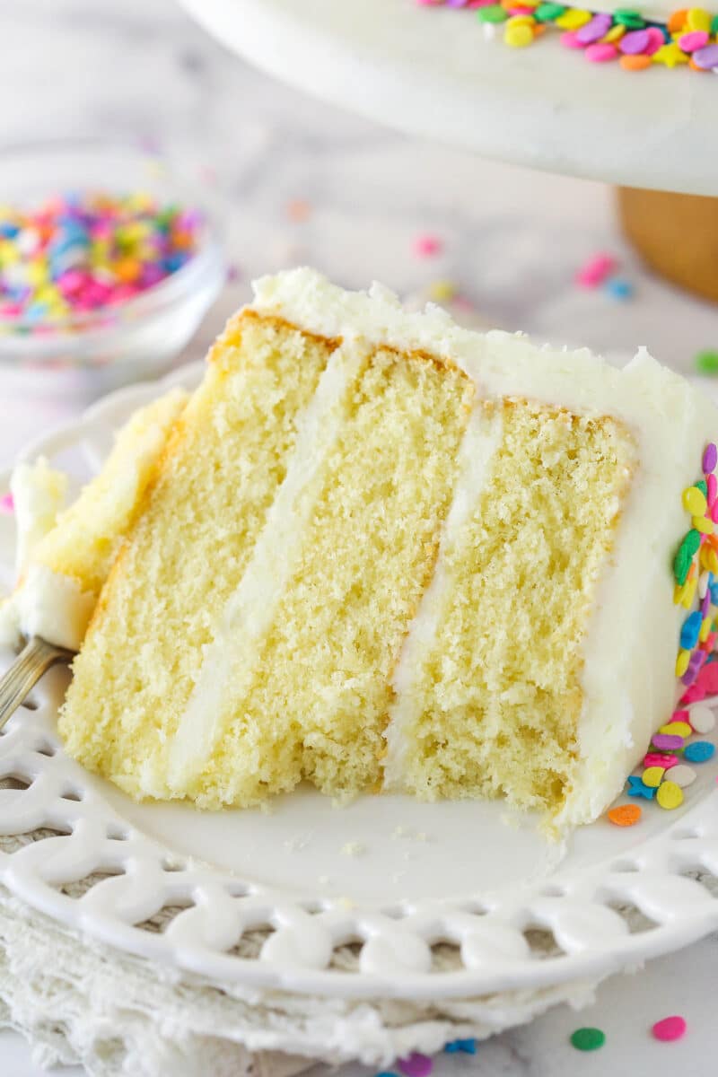 Moist Vanilla Layer Cake Recipe | Life, Love and Sugar