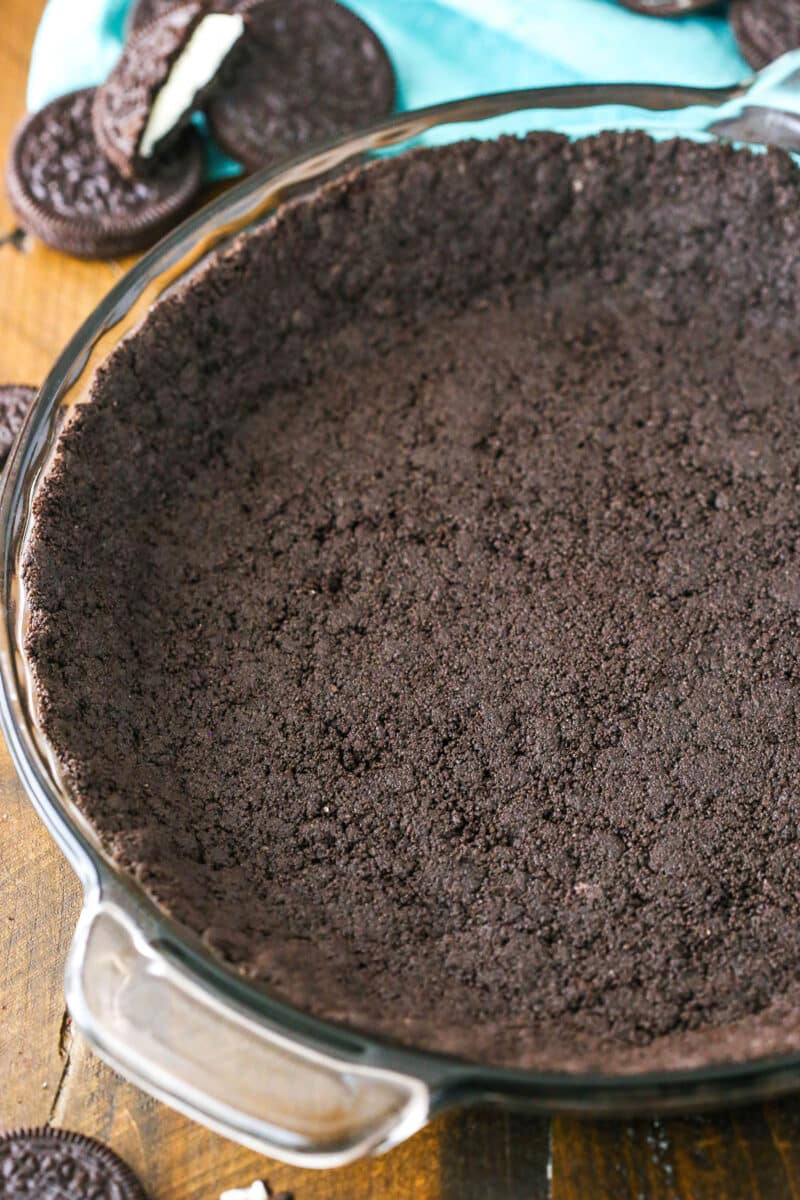 Easy Homemade Oreo Cookie Crust | Bake or No Bake
