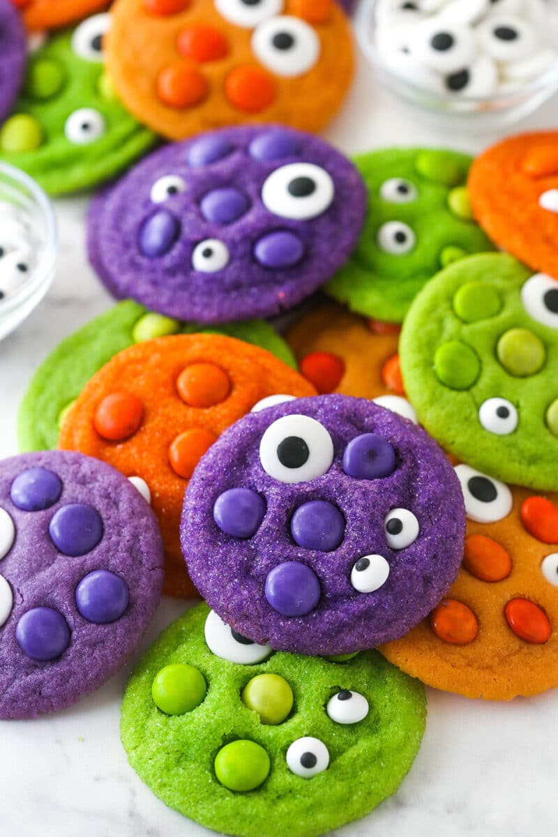Halloween Monster Cookies - Life Love and Sugar