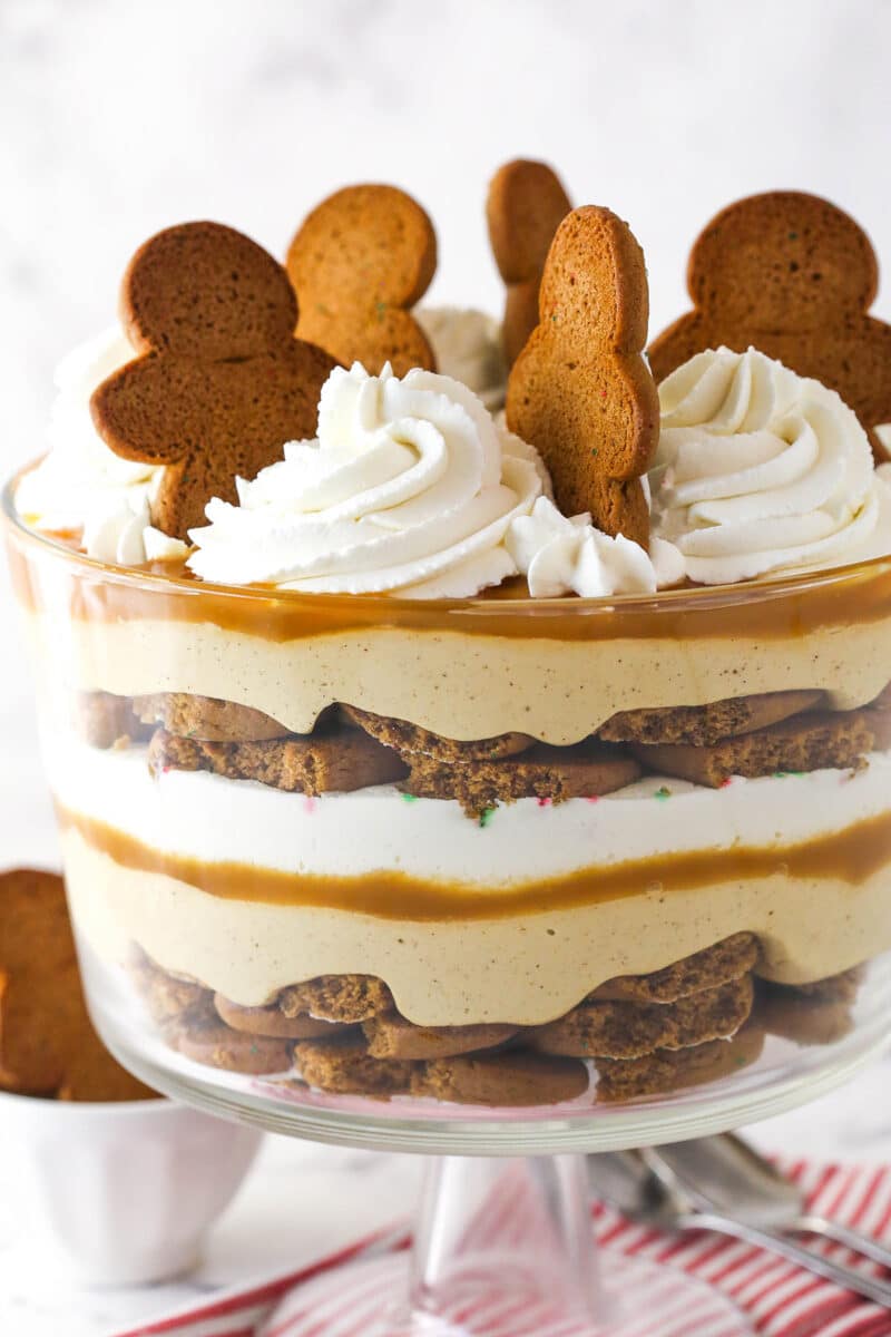 Gingerbread Cheesecake Trifle | No-Bake Christmas Dessert