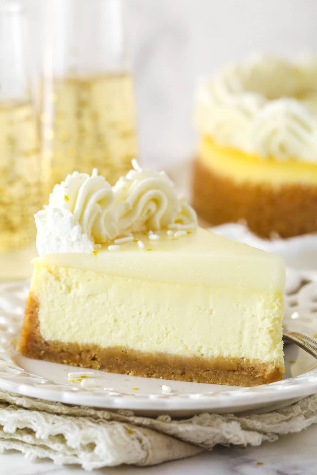 Champagne Cheesecake - Life Love and Sugar