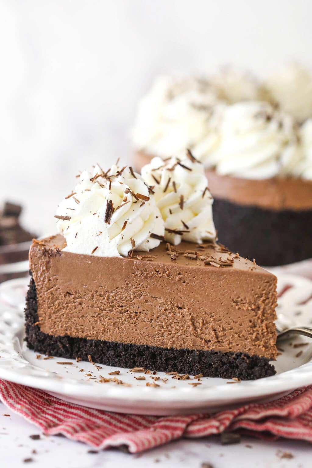 No Bake Chocolate Cheesecake