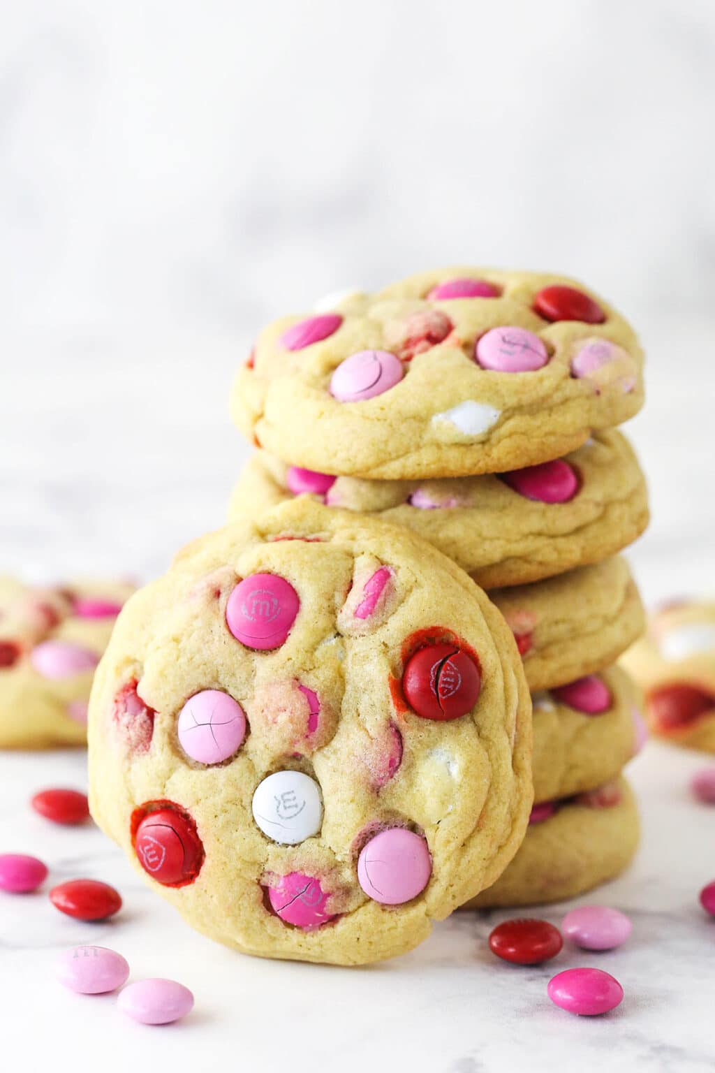 Valentine's Day M&M Cookies | Life, Love and Sugar