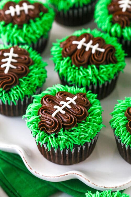 Football Cupcakes - Life Love and Sugar