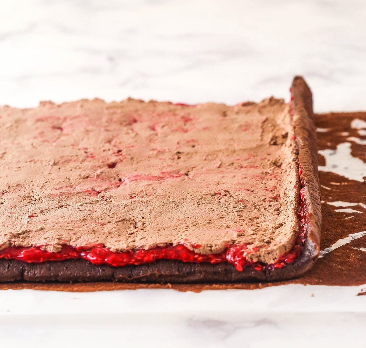 Raspberry Chocolate Cake Roll l Life Love and Sugar