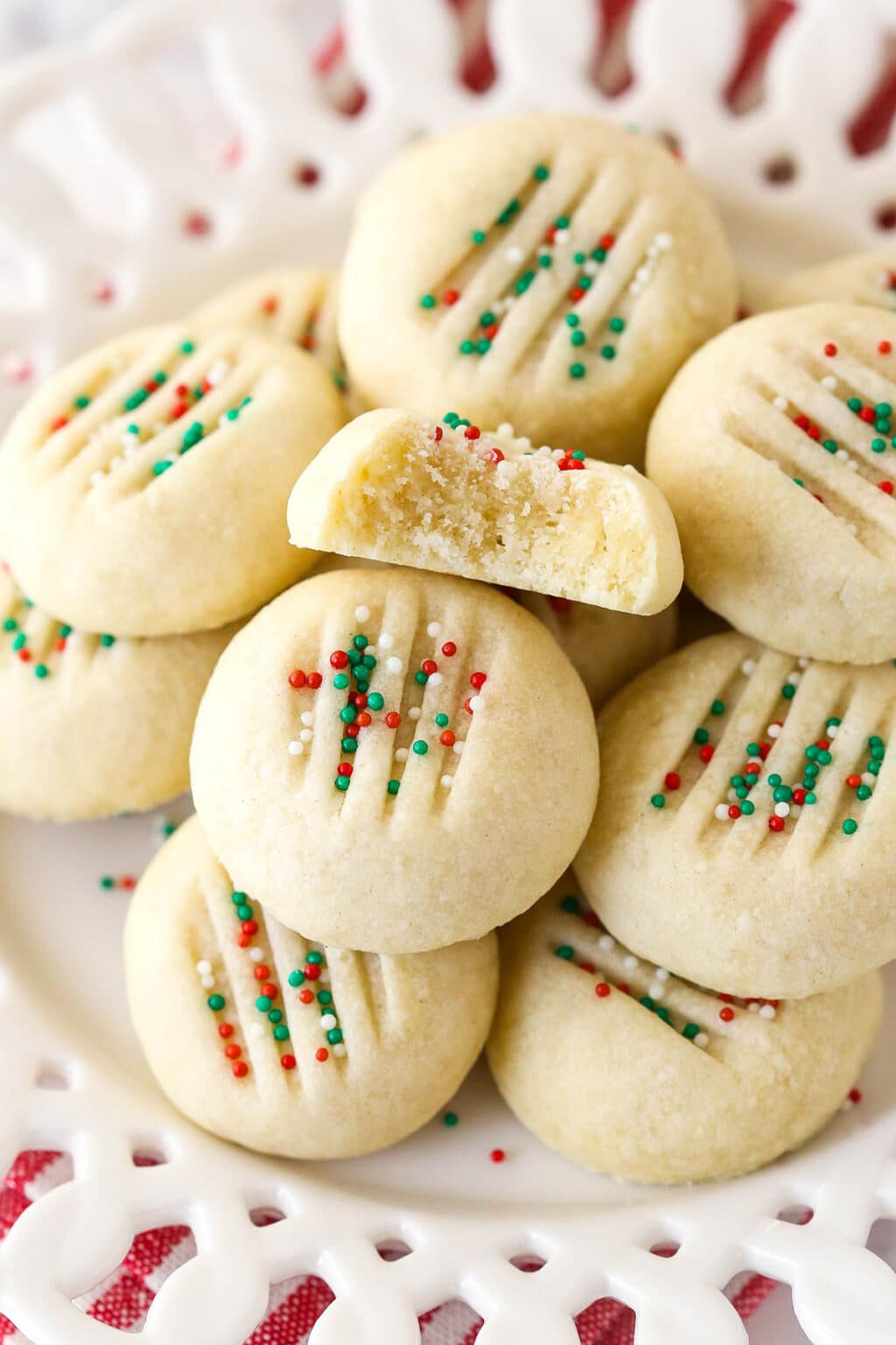 Whipped Shortbread Cookies l Life, Love, and Sugar