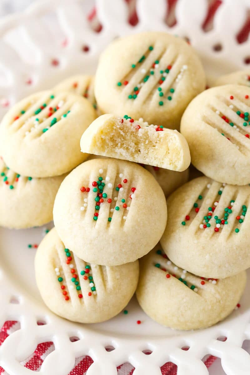 Whipped Shortbread Cookies l Life, Love, and Sugar