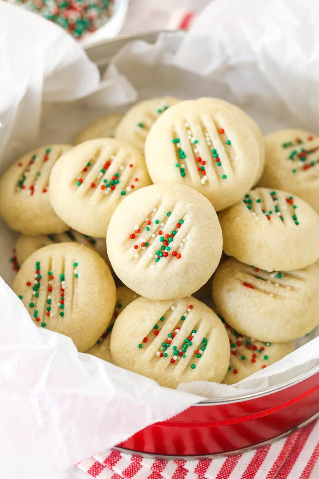 Whipped Shortbread Cookies l Life, Love, and Sugar