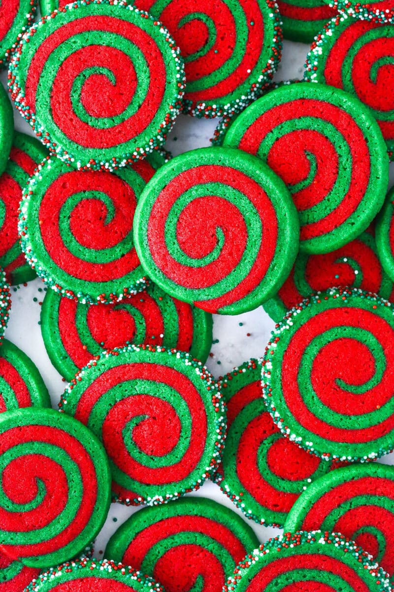 Christmas Pinwheel Cookies l Life, Love, and Sugar
