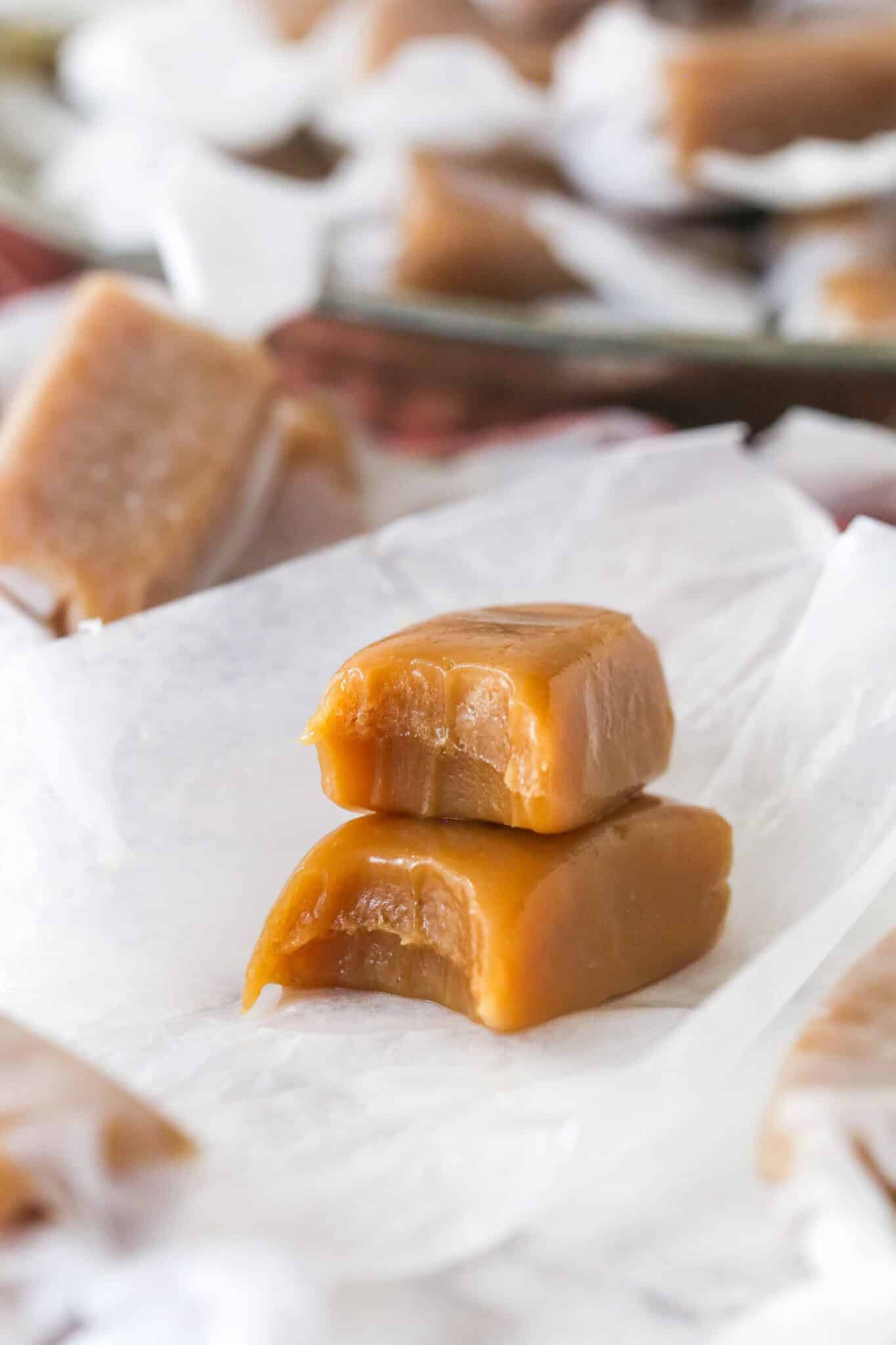 Soft Homemade Caramels - Life Love and Sugar