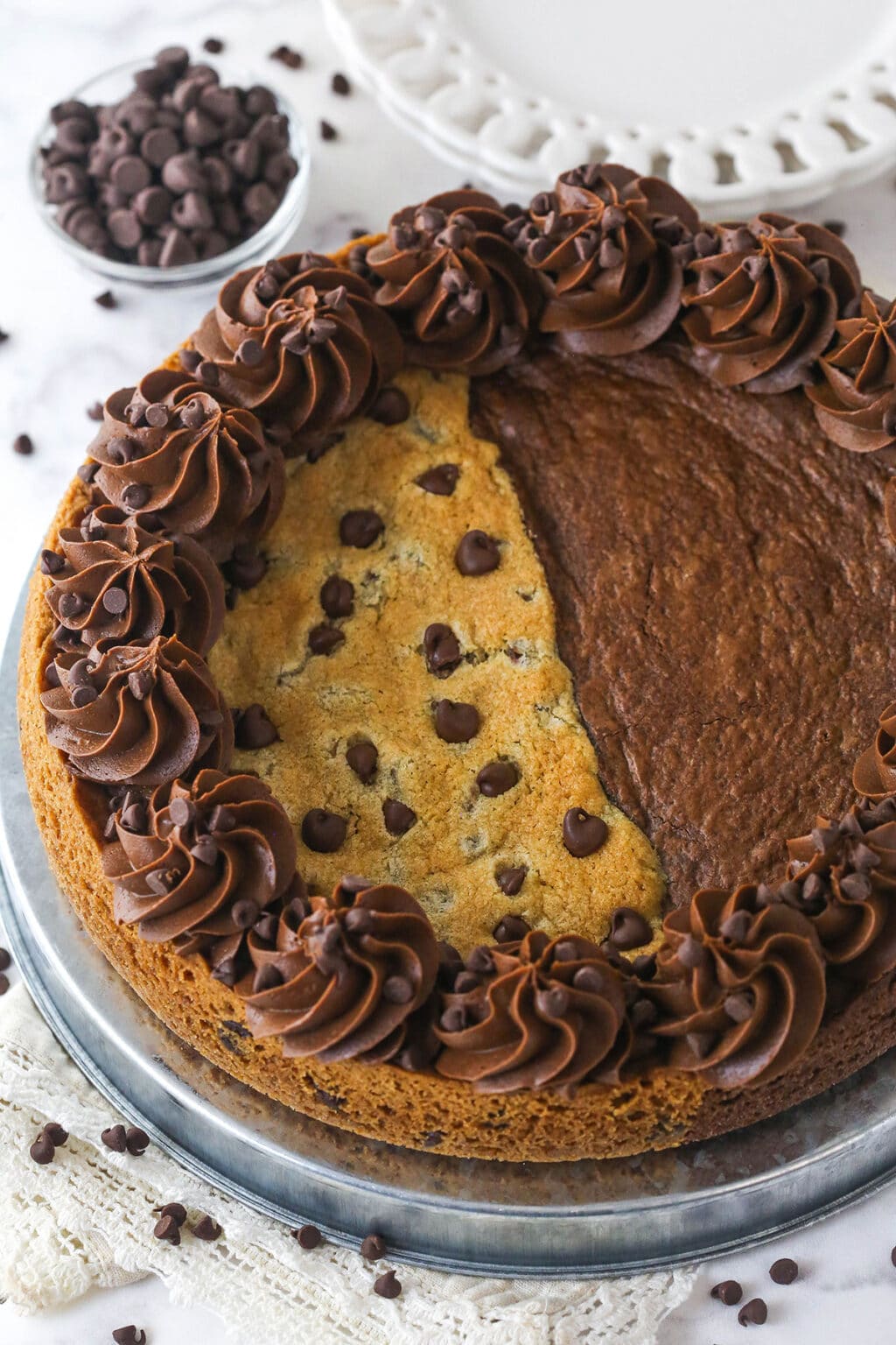 Ultimate Brookie Cookie Cake | Life, Love and Sugar