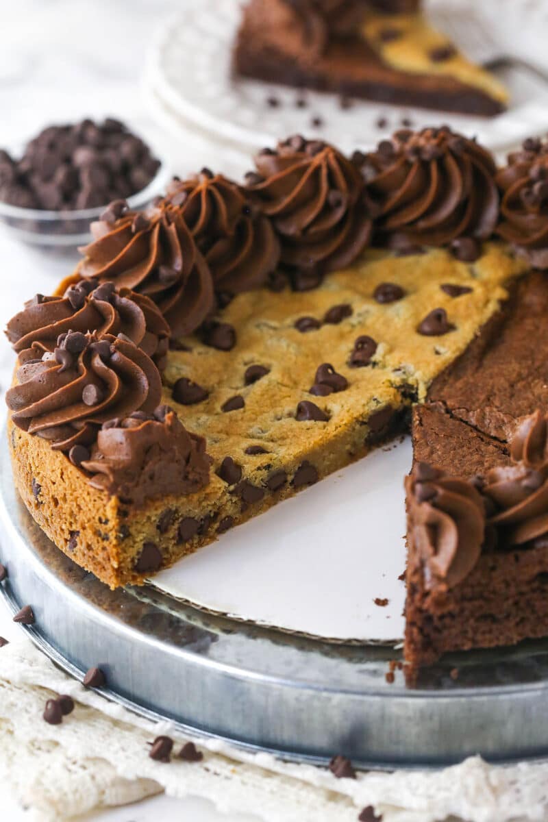 Ultimate Brookie Cookie Cake | Life, Love and Sugar