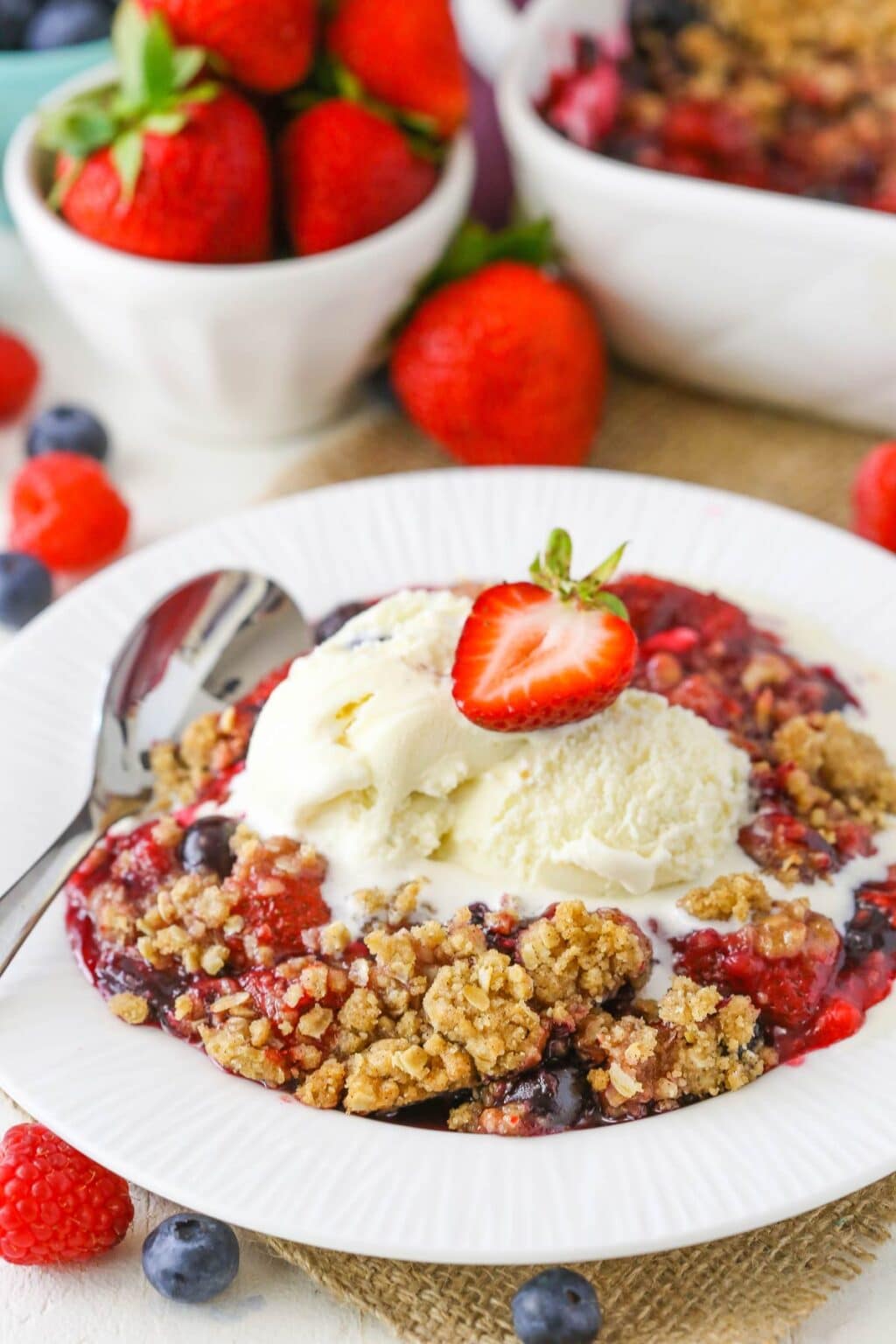 Triple Berry Crisp | Life Love and Sugar