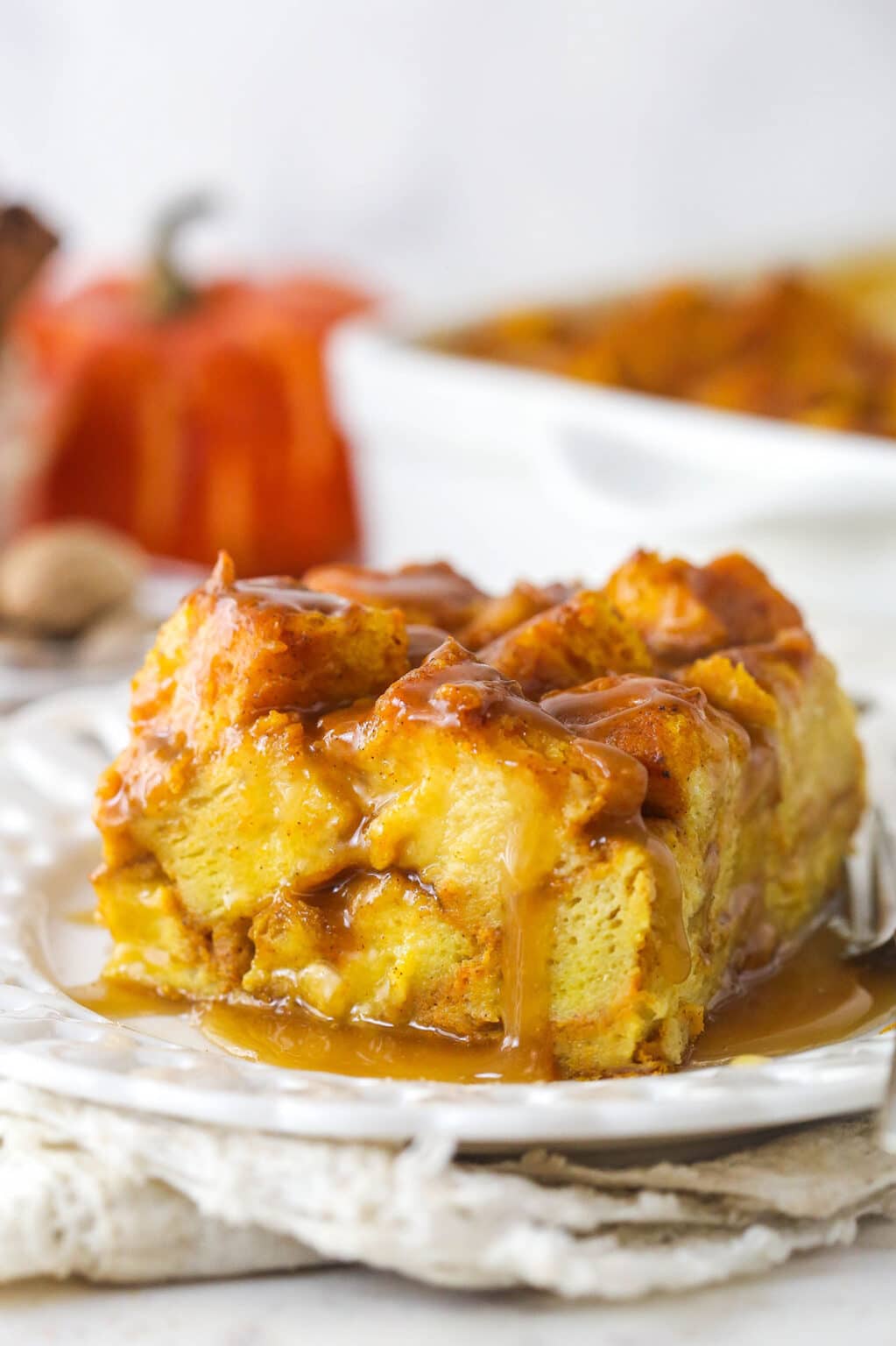 Easy Pumpkin Bread Pudding | Life, Love and Sugar