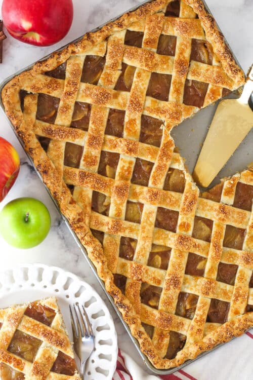 Easy Apple Slab Pie | Life, Love and Sugar