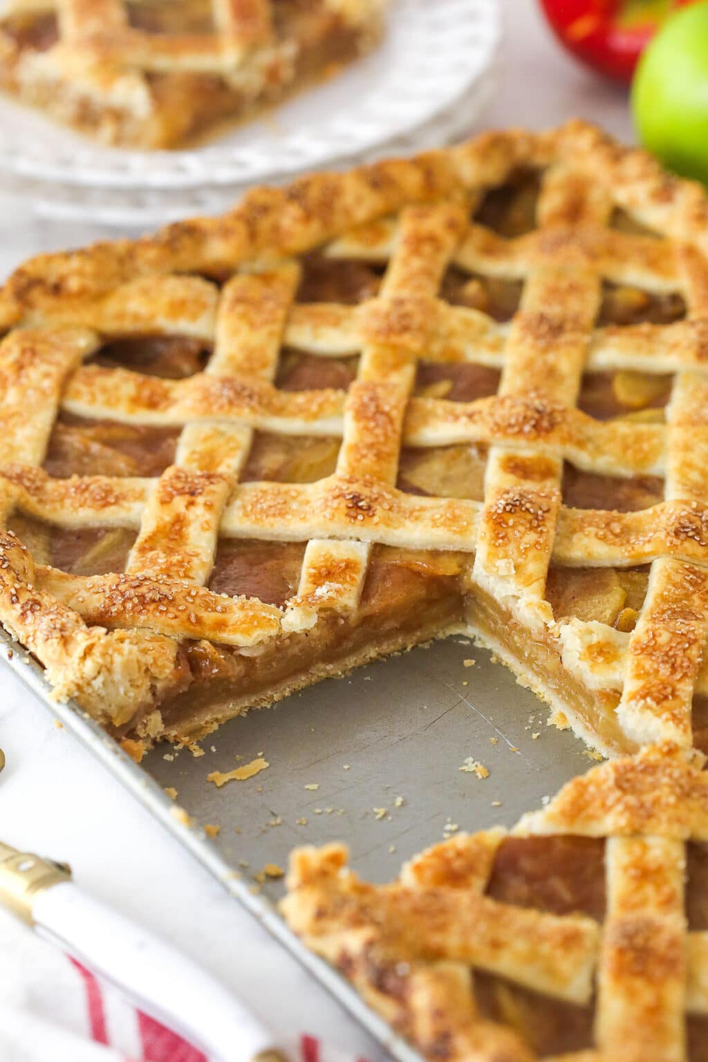 Easy Apple Slab Pie | Life, Love and Sugar